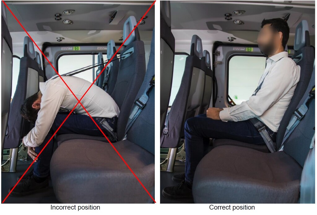 airbus helicopter pax brace position SIN 3444-S-25 - Aerossurance