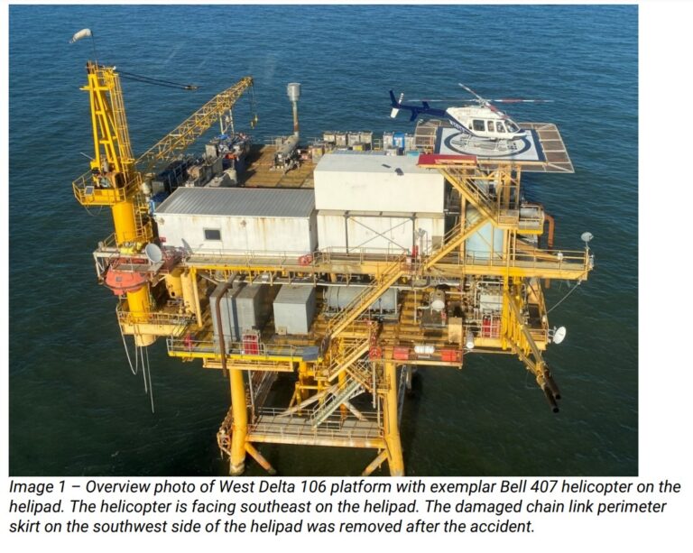 Fatal GOM B407 Offshore Take Off Accident: Safety, Helideck & SAR ...